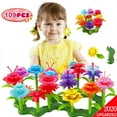 Amelia 109 Pcs. Flower Garden Building Playset, STEM Educational Toys ...