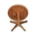 36'' Round Solid Wood Pedestal Dining Table in Distressed Oak by ...