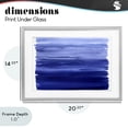 Stupell Industries Oceanic Ombre Blue Gray Framed Print Under Glass ...