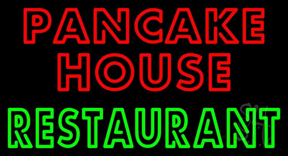 Double Stroke Pancake House Restaurant LED Neon Sign 20 x 37 - inches ...