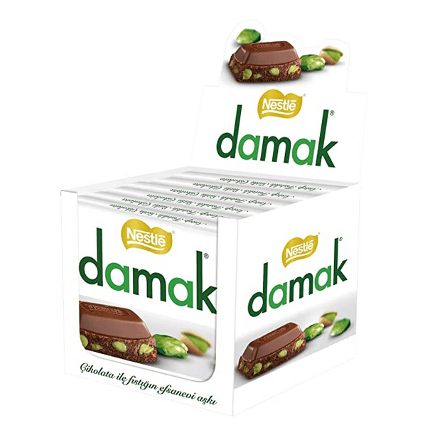 Nestle Damak Milk Chocolate with Pistachio 80gr Pack Of 6 - Walmart.com