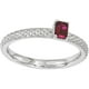 Created Ruby Sterling Silver Single-Stone Ring - Walmart.com