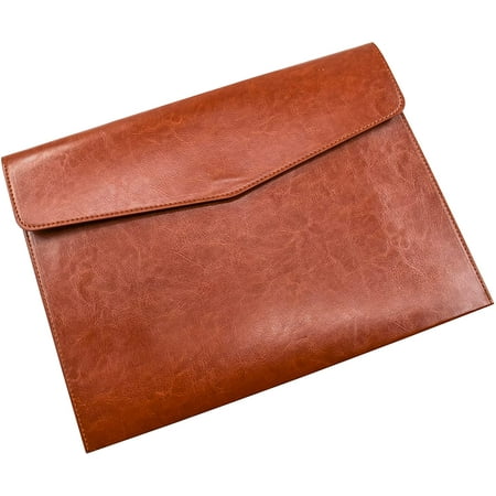 FFIY File Folder Organizer PU Leather File Jackets Document Holder ...