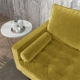 Kingway Furniture Velvet Genoa Living Room Sofa In Goldenrod - Walmart.com