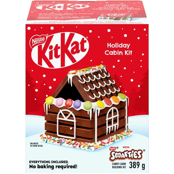 KITKAT Holiday Cabin Kit, Christmas Chocolate, Everything Included ...
