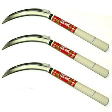 Barnel 13" Wood Handle Serrated Landscape and Harvest Knife/Sickle ...