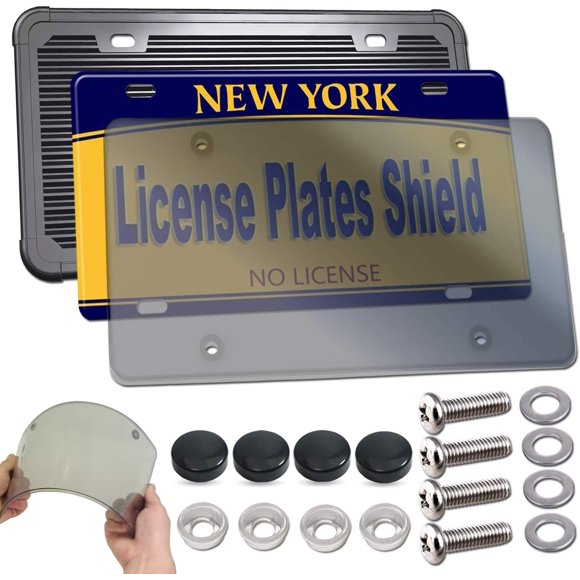 Smoked License Plate Covers