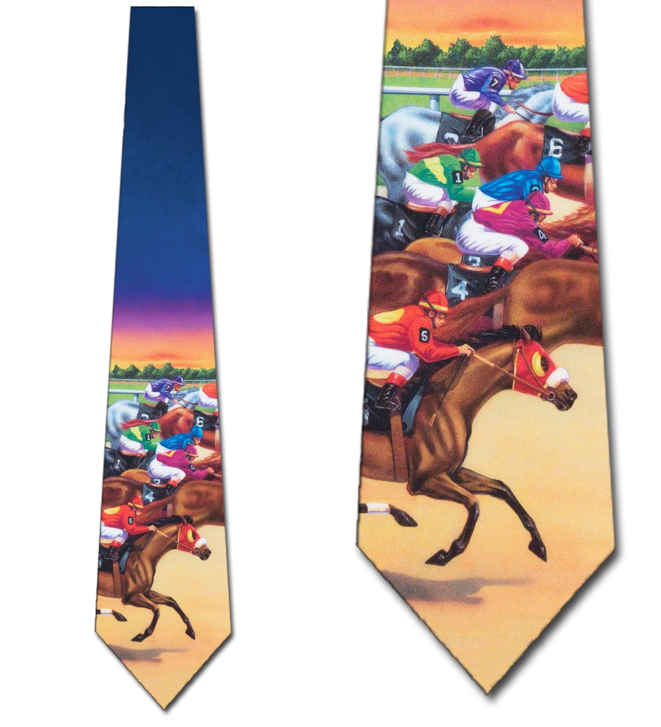 Horse Racing tie Necktie Mens Tie - Walmart.com