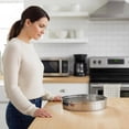 Lazsy Round Flour Sifter Stackable Stainless Steel Sifter Easy to Clean ...