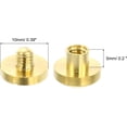 10Sets Brass Chicago Screw Fasteners, 5mm Concave Screw Back Binding ...