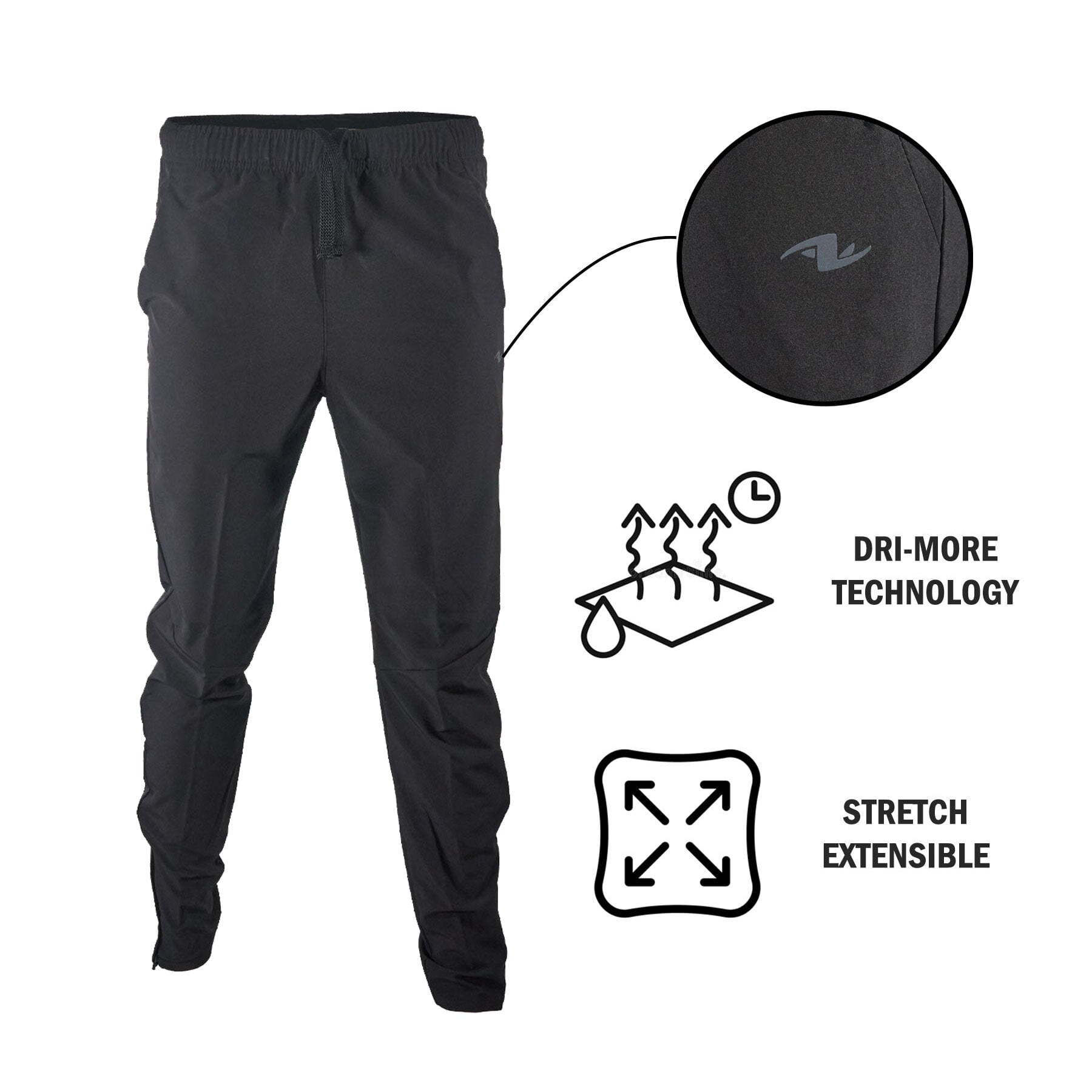 Click here for Athletic Works Mens Black Pant Woven (S01) prices