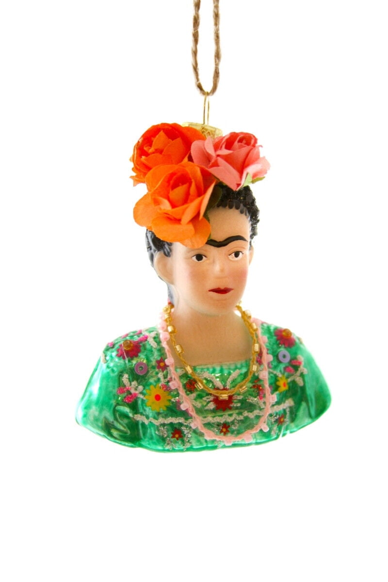 FRIDA KAHLO BUST Glass Christmas Ornament by Cody Foster - Walmart.com