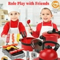 IFCOW 51pcs Kitchen Cooking Toy Set Kids Pretend Play Toy Simulation ...