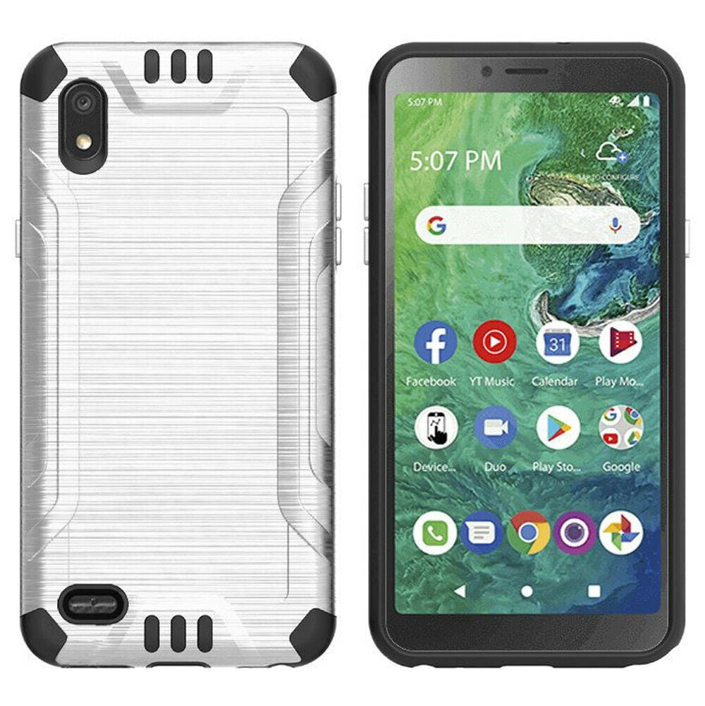 Kaleidio Case For TCL A2 A507DL, SIGNA [Combat Armor] Brushed Metallic ...