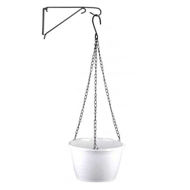 10 Inch Plastic Hanging Basket With Steel Bracket - Walmart.com