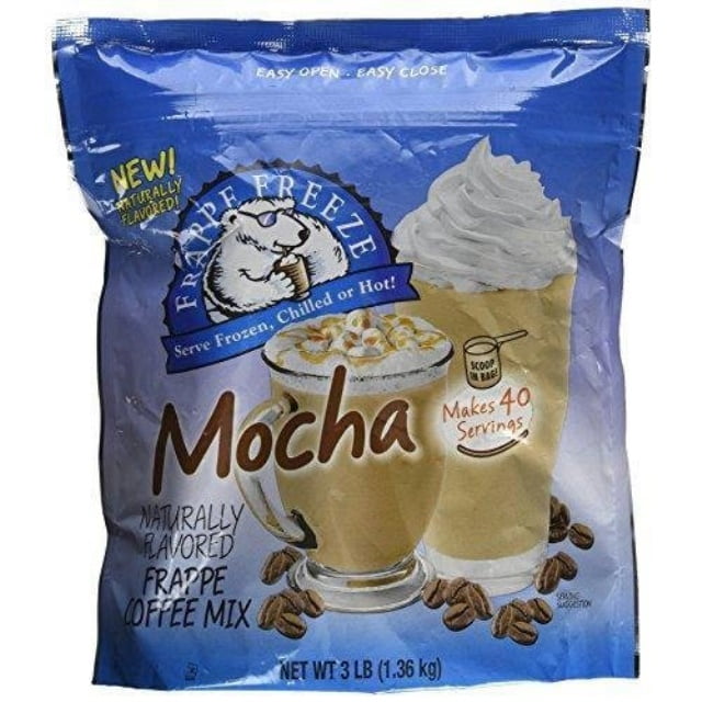 DaVinci Gourmet Frappe Freeze Frappe Coffee Mix, Mocha, 3 Lb Bag, 40 ...