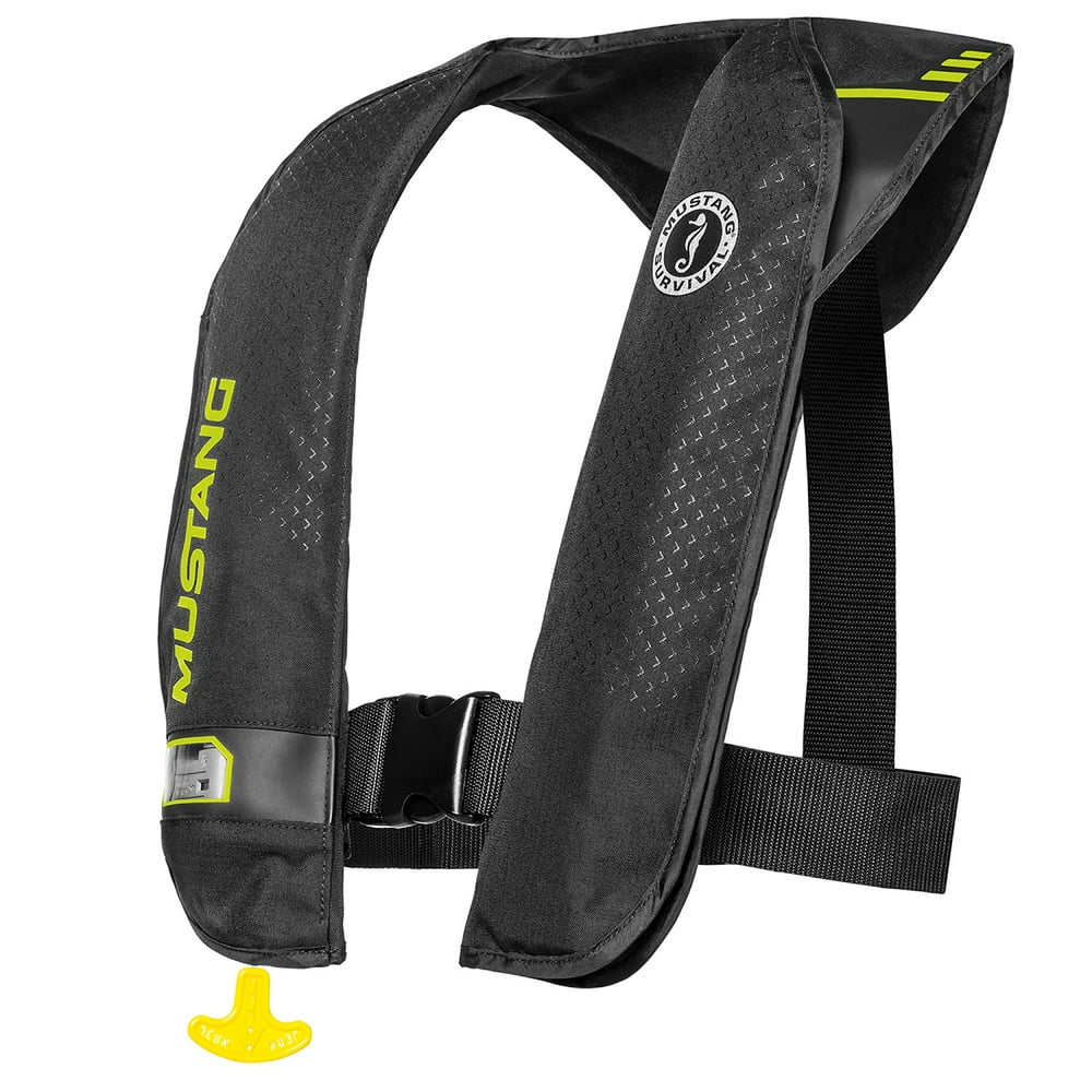 Mustang Survival M.I.T. 100 Inflatable PFD Black/Yellow - Walmart.com ...