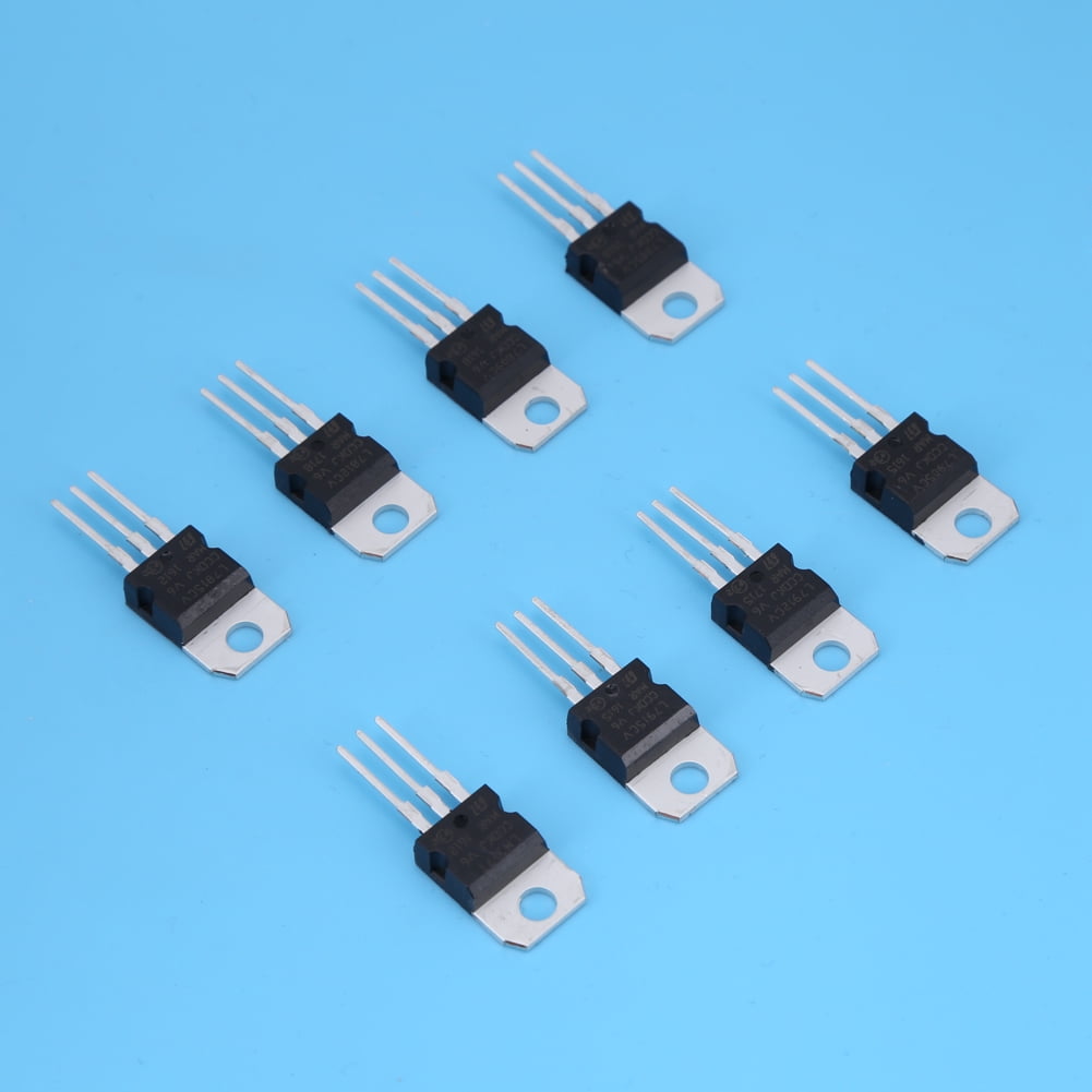 Transistor 40pcs 8 Types 7805 7809 7812 7815 7905 7912 7915 LM317 to ...