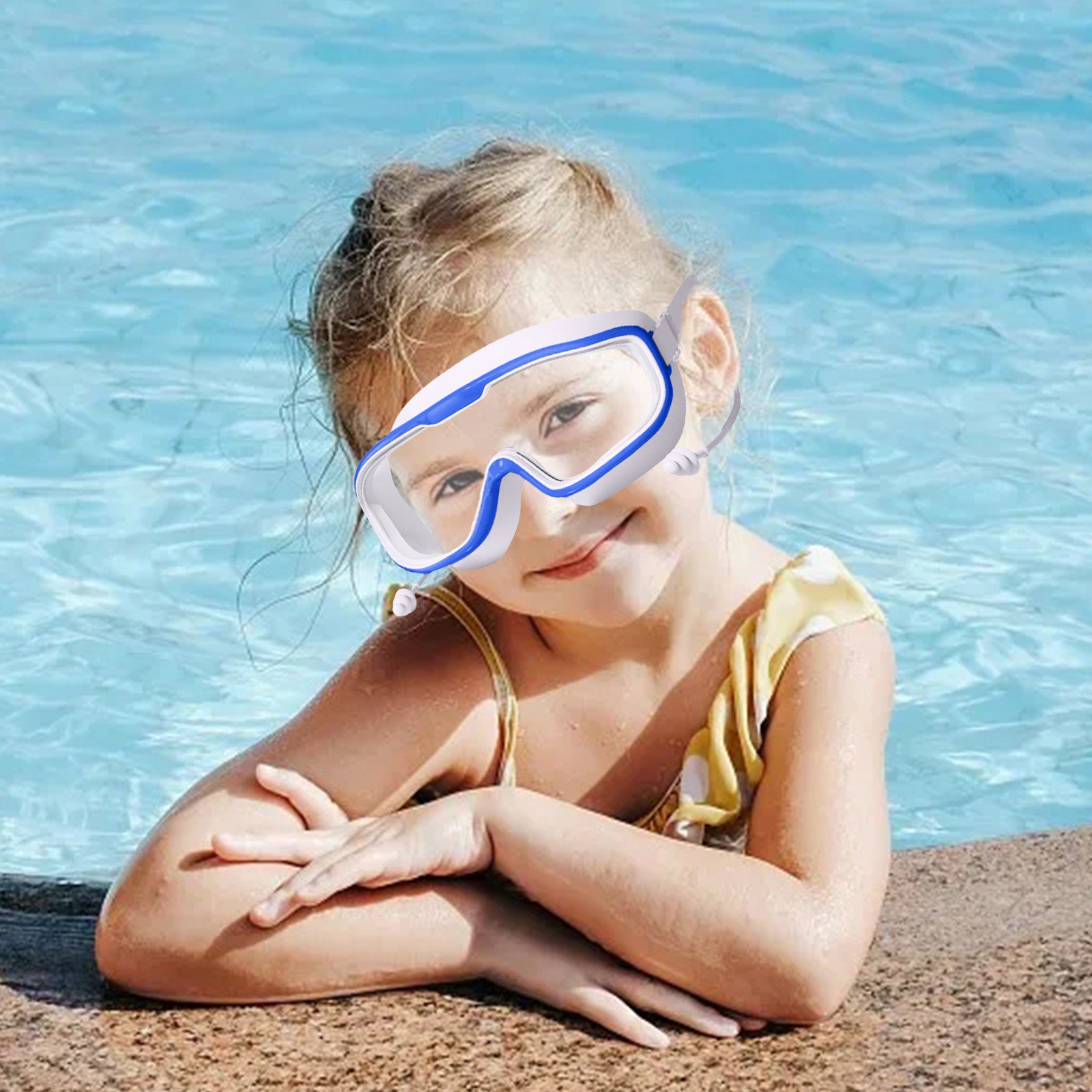 Click here for Bker Childrens Large Frame Swimming Goggles And Fo... prices