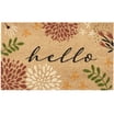 Mainstays Welcome Coir and Plaid Layering Doormat Set, 2 Pieces, 18" x ...