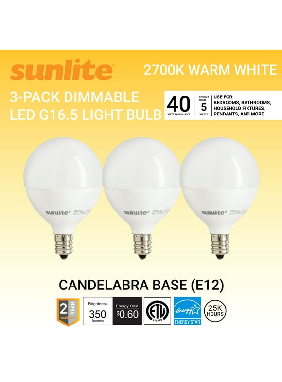Globe Light Bulbs in Shop Light Bulbs by Shape - Walmart.com