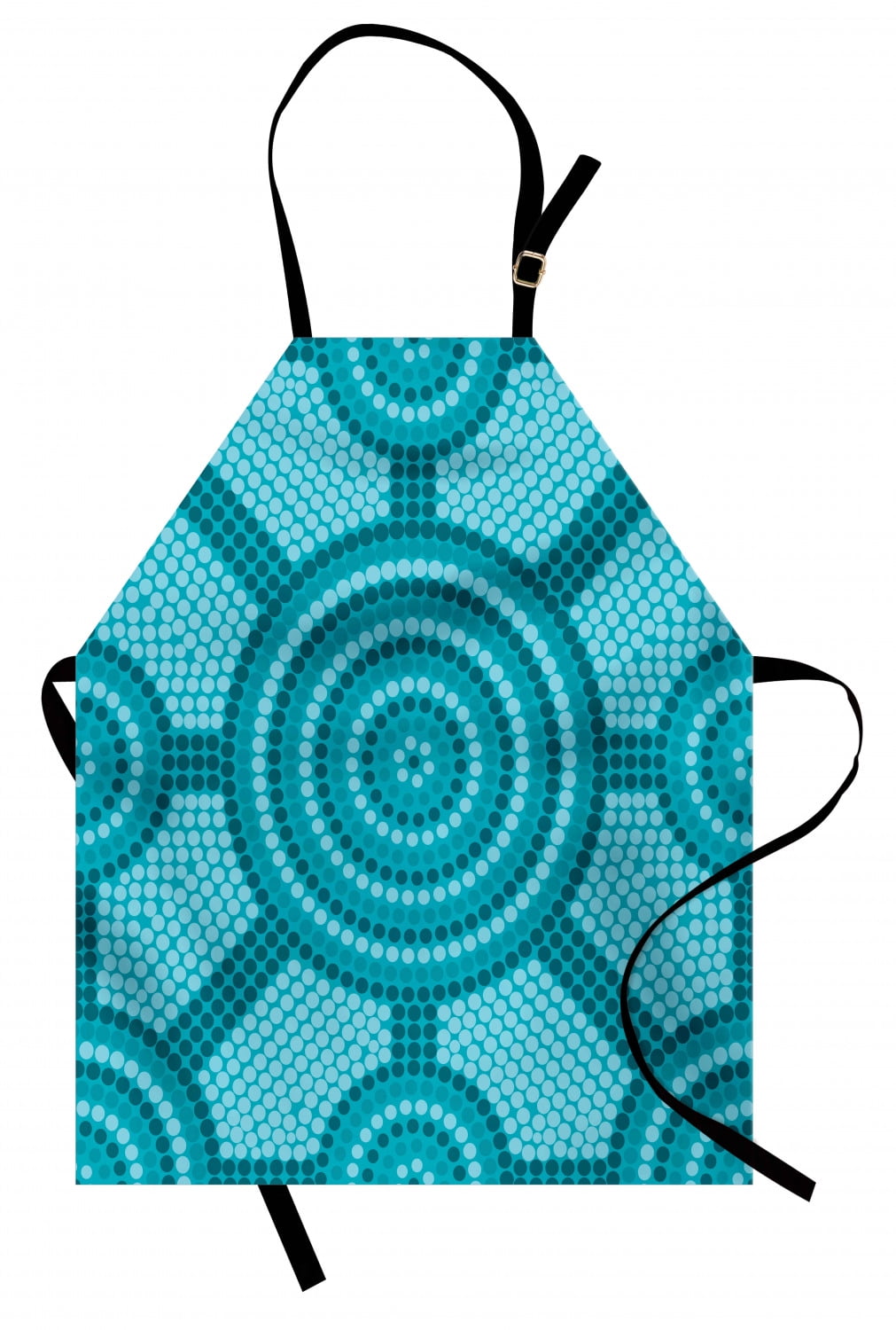 Teal Apron Abstract Aboriginal Dot Painting Ancient Native Ethnic ...