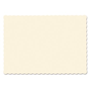 Hoffmaster Solid Color Scalloped Edge Placemats, 9 1/2 x 13 1/2 ...