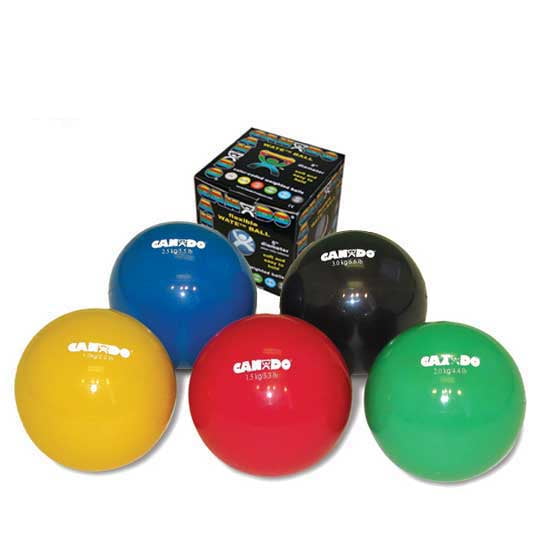 CanDo Yellow Plyometric Weighted Ball, 5" Diameter, 2.2 lbs Weight ...