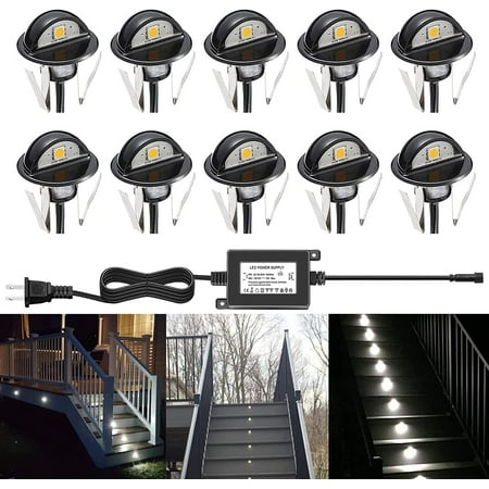 Recessed LED Deck Lighting Kits DC12V Low Voltage F1.38" Waterproof IP ...