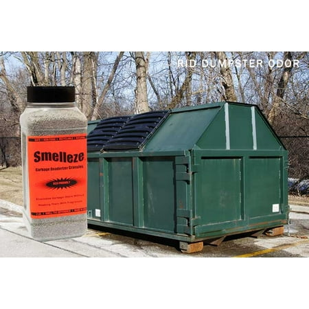 SMELLEZE Natural Garbage Smell Removal Deodorizer: 2 lb. Granules Rids ...