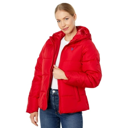 U.S. POLO ASSN. Basic Puffer Jacket Engine Red XL | Walmart Canada