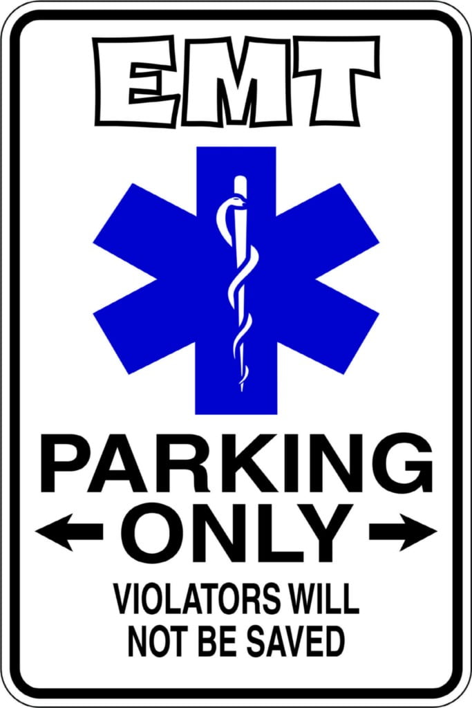 Wall Design Pieces Emt -Parking Signs 9 Inches X 18 Inches - Walmart.com