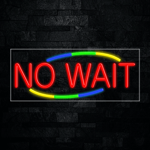 No Wait-LED Neon Sign 30"L x 12"H #30850 - Walmart.com
