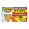 Del Monte Diced Mango Fruit Cup Snacks, 100% Juice, 4 oz Packs ...