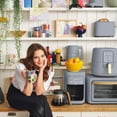 Drew Barrymore's 12pc Non-Stick Ceramic Cookware Set, Pots and Pans ...