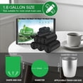 1.6 Gallon Black Mini Trash-Bags For Bathroom - Small Garbage Bags(Fit ...