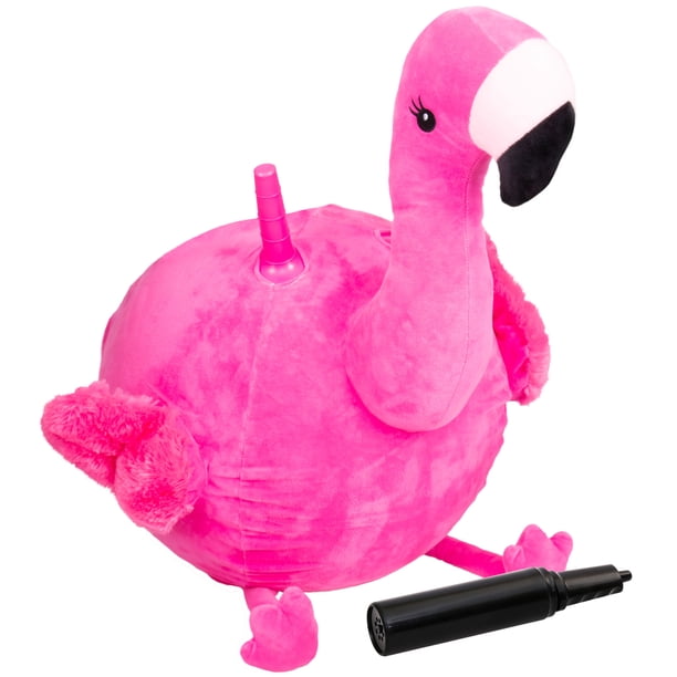 Hedstrom - 18" Plush Hopper Ball With Pump, Flamingo - Walmart.com ...