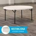 Lifetime 60 inch Portable & Heavy Duty Round Folding Table, Indoor ...