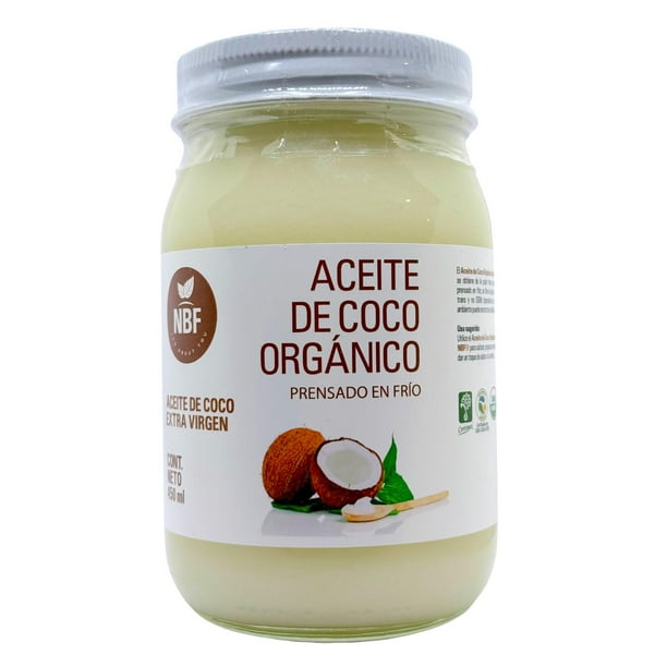Aceite de Coco Extra Virgen 450 ml NBF blanco | Walmart en línea