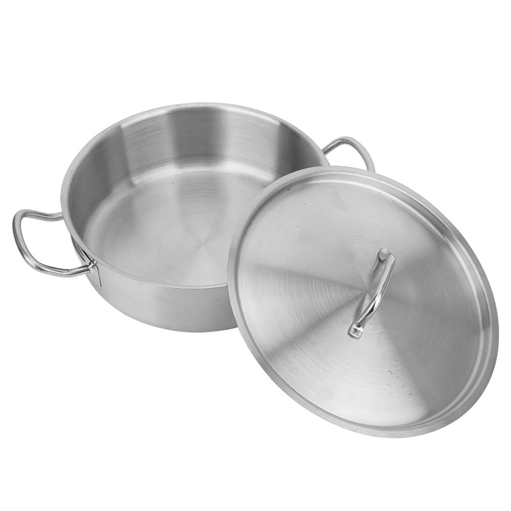 LHCER Stainless Steel Composite Bottom Double Handle Cooking Pot with ...