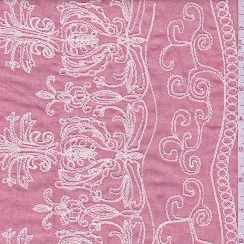 Oxford Red Embroidered Baroque Cotton, Fabric By the Yard - Walmart.com ...