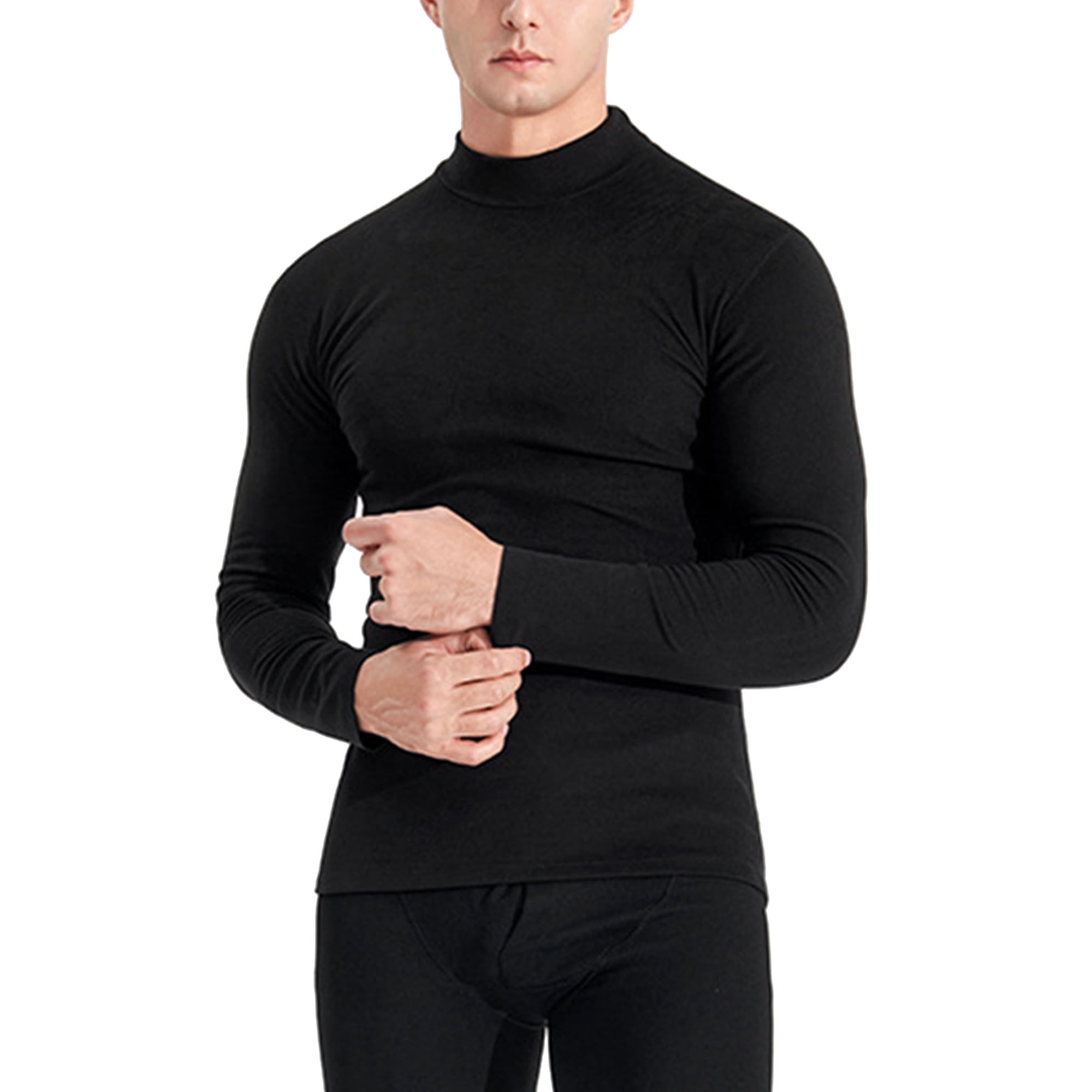 Click here for Avamo Mens T Shirts Half Turtleneck Basic Tee Soli... prices