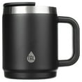 TAL Stainless Steel Boulder Coffee Mug 14oz Black Double Wall Insulated ...