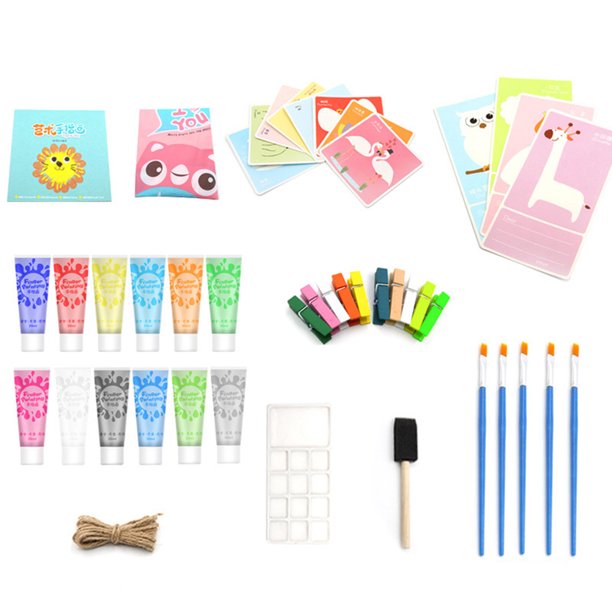 Juego de pintura gouache de 12 colores, 30 ml cada botella, textil ...