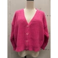 Aellinatey Women's Button Up Cropped Cardigan Sweaters Chunky Knit Long ...