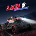 JoyStone 1:12 RC Monster Truck, 4WD Off-Road, Metal Shell, LED Lights ...