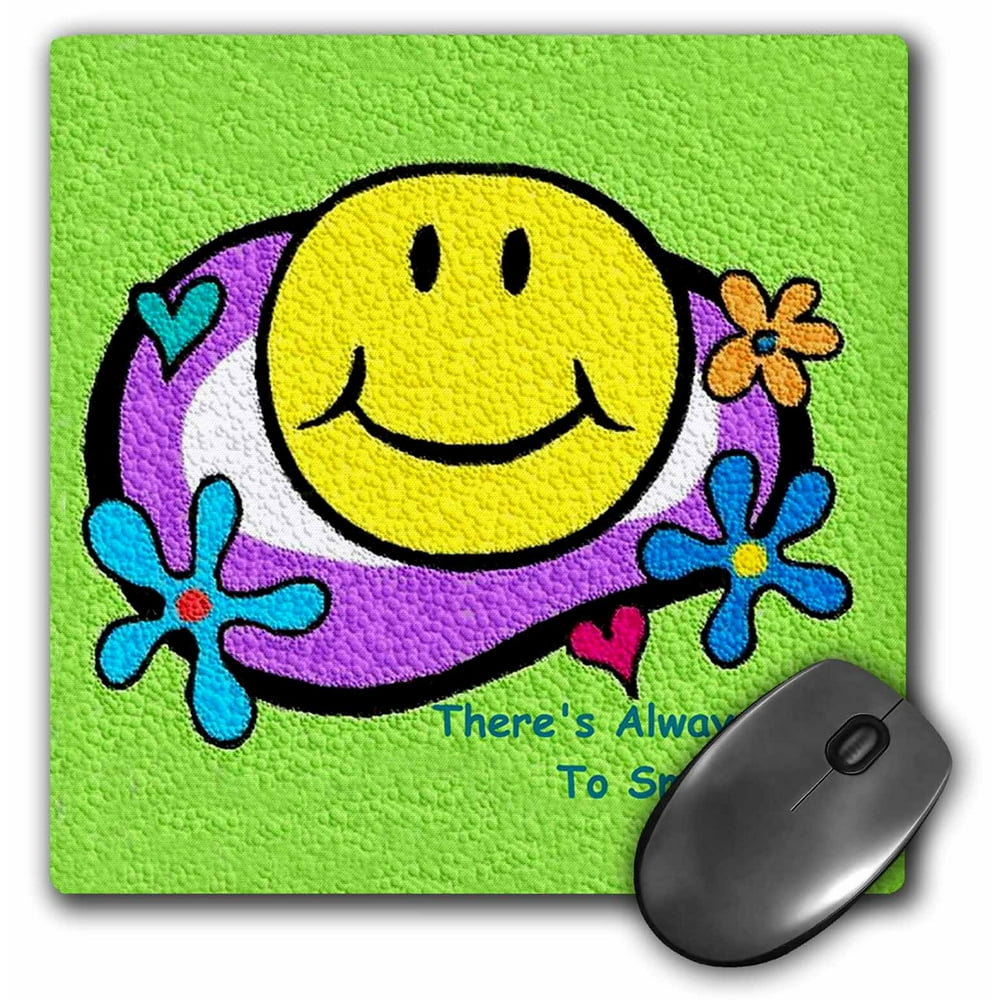 3dRose Smiley Face, Mouse Pad, 8 by 8 inches - Walmart.com - Walmart.com