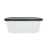 Mainstays Plastic Food Storage Container 11.9 Cup Gray 2 Pieces Durable ...