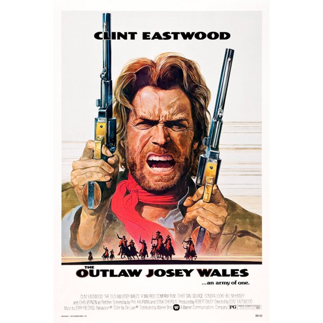 Outlaw Josey Wales The Movie Poster Reprint Movie 27Inx40In 27x40 ...