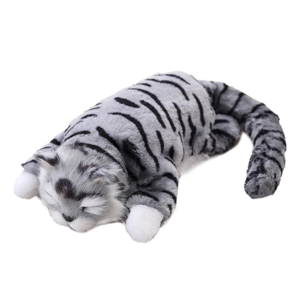 Linyer Kids Electric Simulation Cats Plush Toy Kittens Roll Cats ...